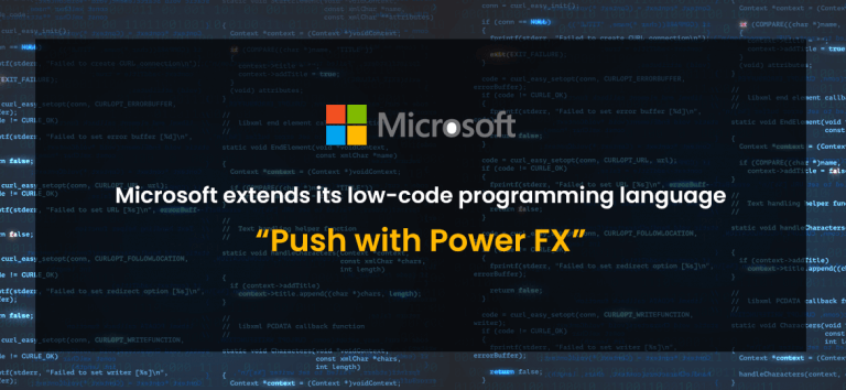 Microsoft Low Code Programming Language With Power Fx